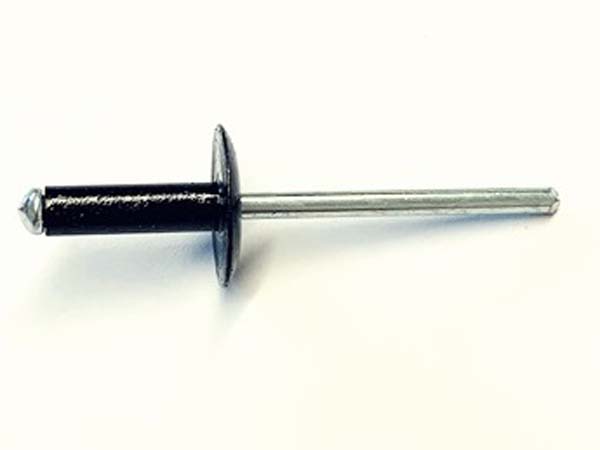 4.8mm X 16mm LARGE FLANGE RIVET Aluminium Body / Steel Stem (10mm-12mm ...